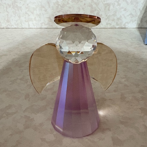 simon designs | Accents | Simon Design Lavender Crystal Angel | Poshmark